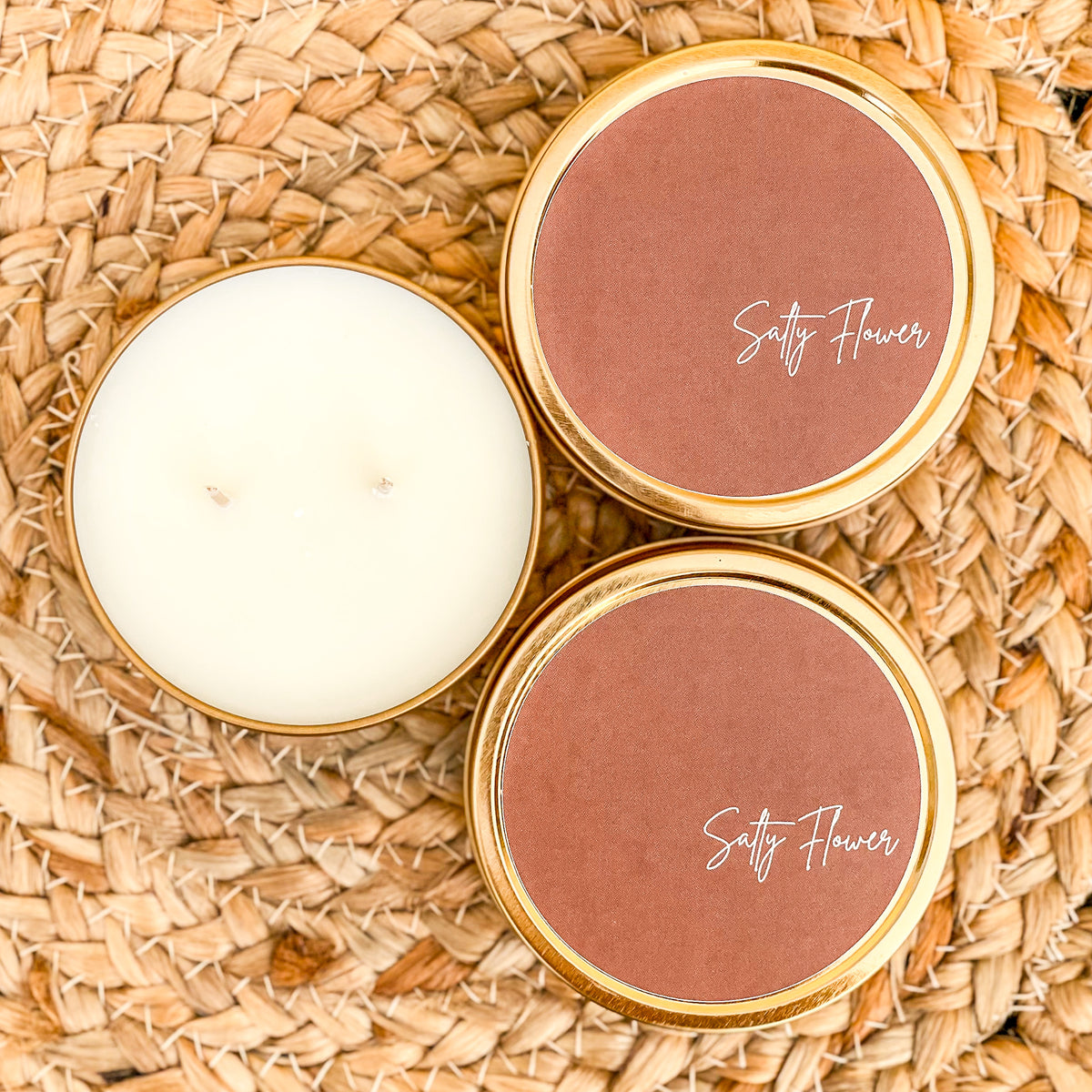 Salty Flower 3.5oz Candle – F&C Candles